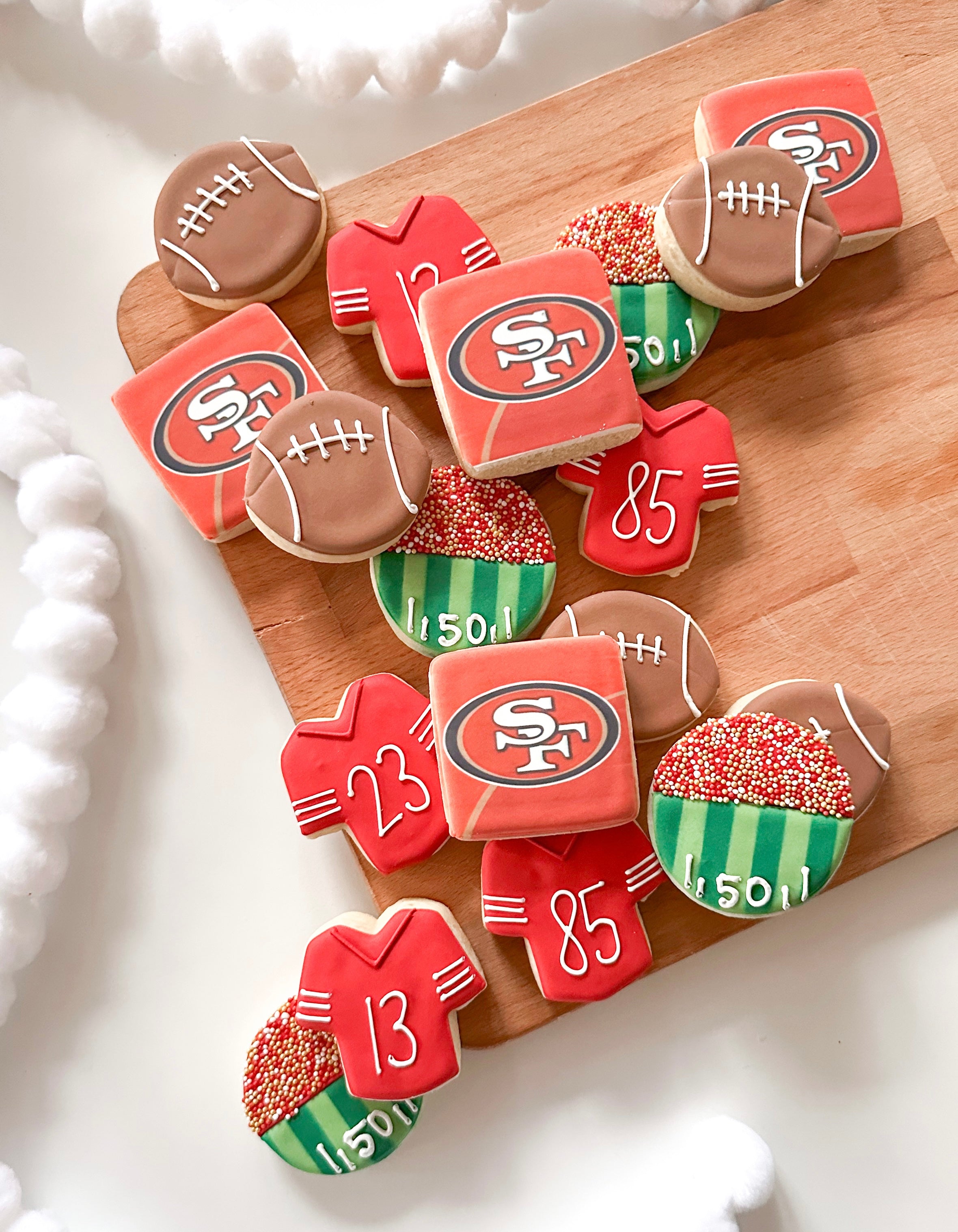 SUPER BOWL 49ers Mini Cookie Set – Megan’s Bake Shop